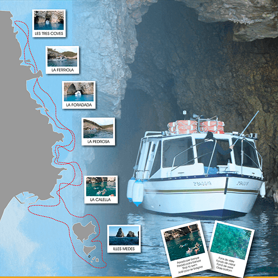 Salidas y Tarifas - Fadrí | Excursions Marítimes a l'Estartit